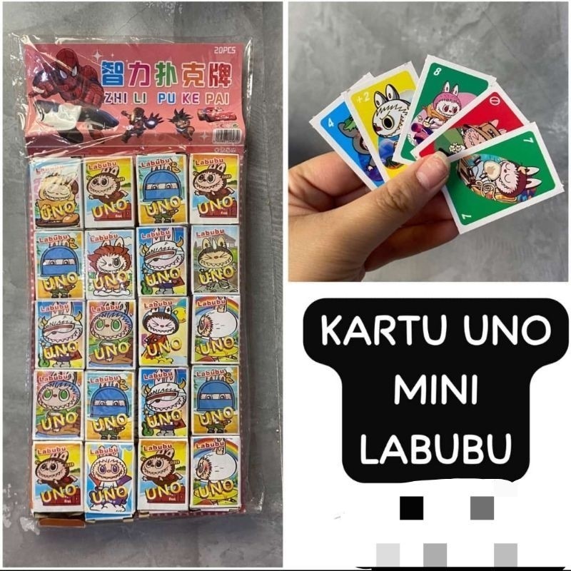 Labubu / Sanrio Mini Version of Mini Uno Card | Uno Mini Card | 1 ...