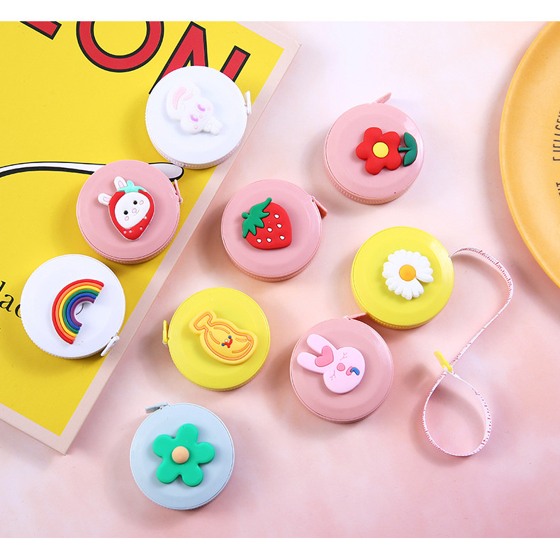 2Pcs Measuring Tape Three Measurements Small Rubber Tape Creative and ...