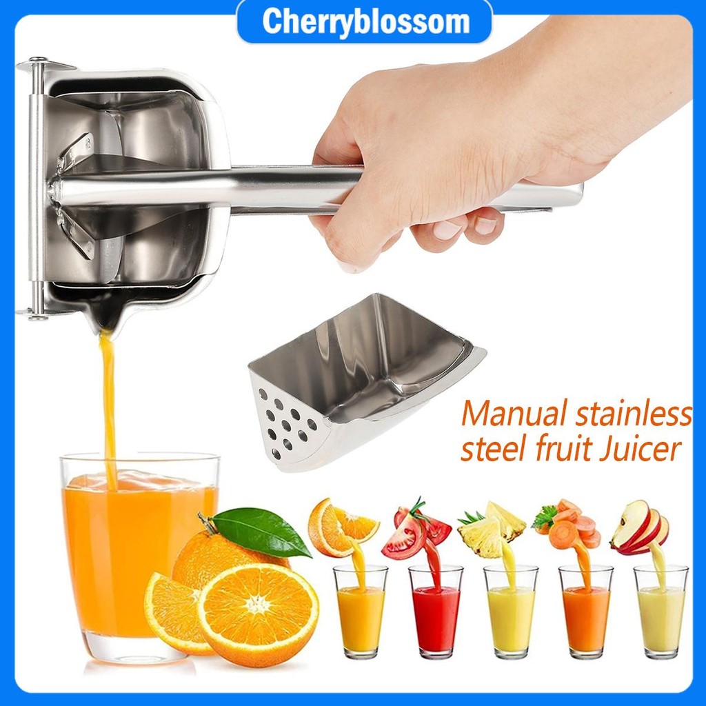 304 Stainless Steel Lemon Squeezer Citrus Juicer Hand Press Heavy Duty Manual Squeeze Juice ...