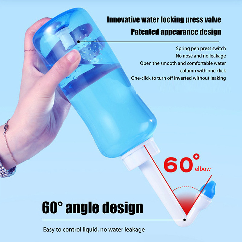 OP Portable Adult Baby Nose Cleaner Pot Squeeze Cleaning Mucus Nasal ...