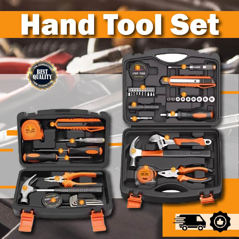 Household Multi-function Tool Box Storage Complete Hardware Electrician Tools Set | Shopee Singapore