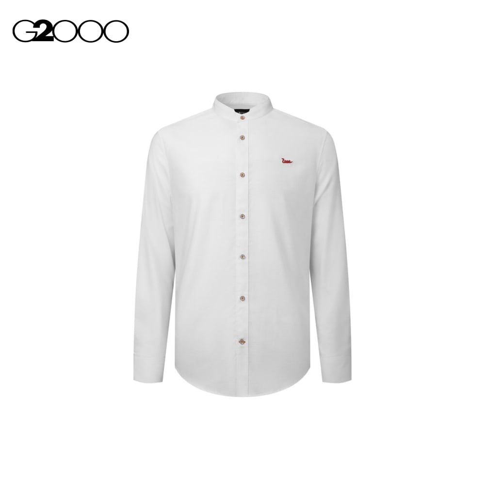 G2000 Easy Care Cotton Oxford Smart Fit Casual Shirt with Logo | Shopee Singapore