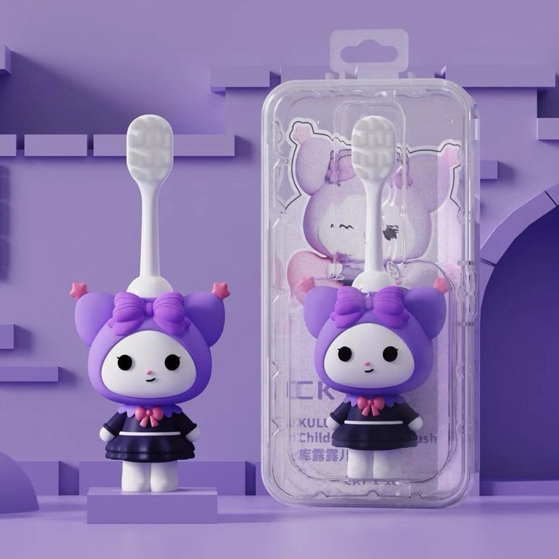 Super Soft Toothbrush for Children from 1 Year Old shaped like Kuromi ...