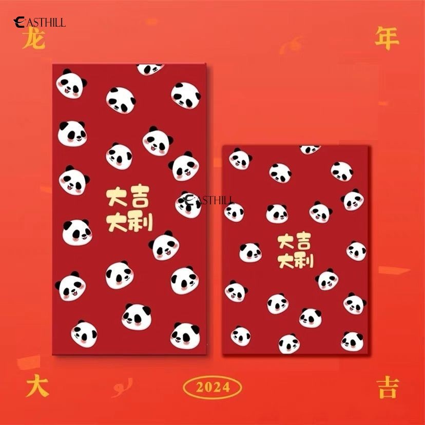 EASTHIILL 2025 CNY Angpao Cute Panda Chinese New Year Red Envelopes ...