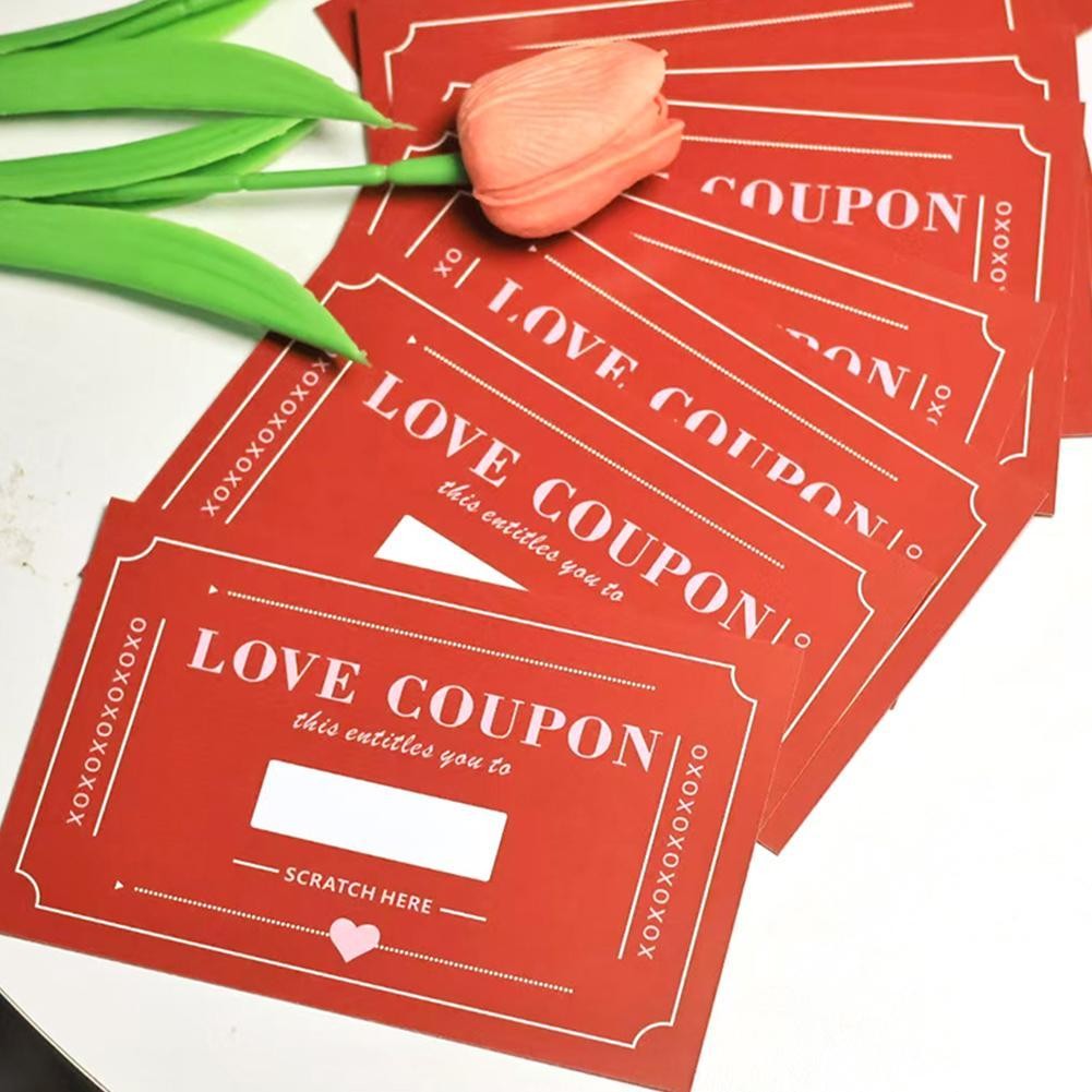 Love Scratch-off Anniversary Birthday Voucher DIY Handwritten Reward ...