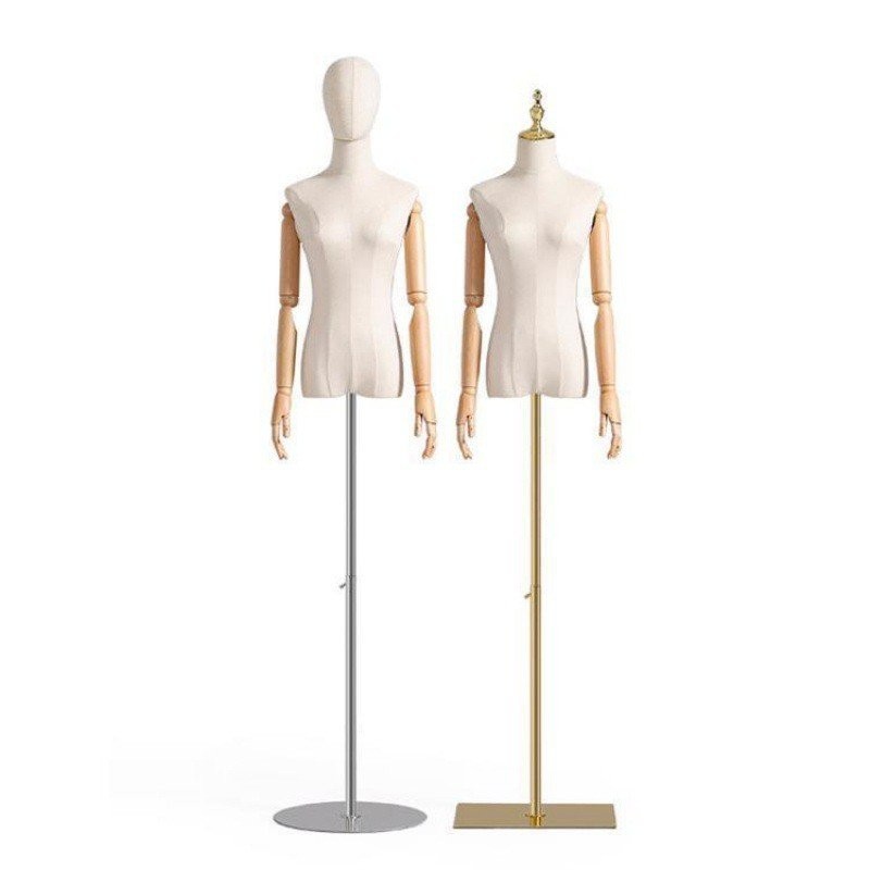 Mannequin Clothing Store Mannequin Window Half-Body Doll Display Stand ...