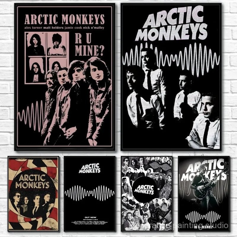 A-Arctic M-Monkeys Band Singer Retro Poster Sticky Wall Art Printing ...