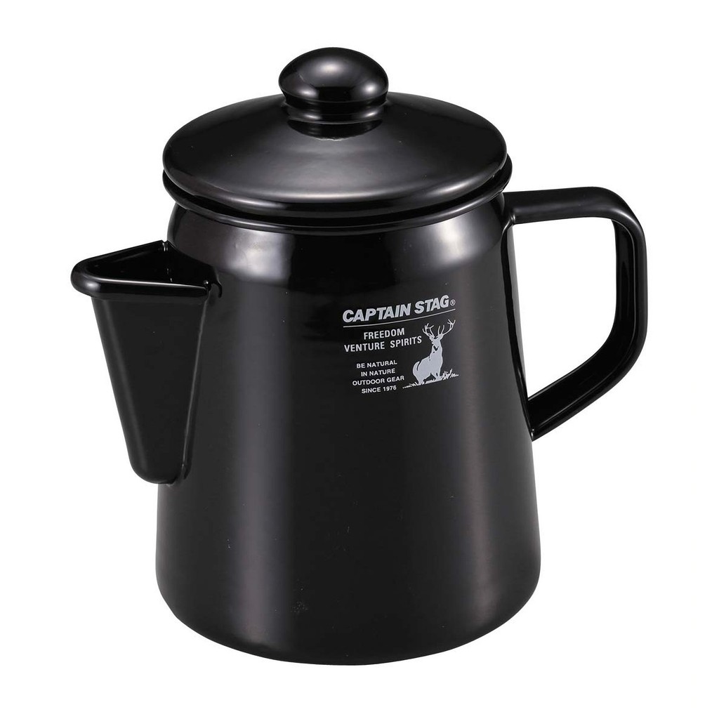 CAPTAIN STAG Kettle, Kettle, Enamel Kettle CS Black Label UH-522 ...