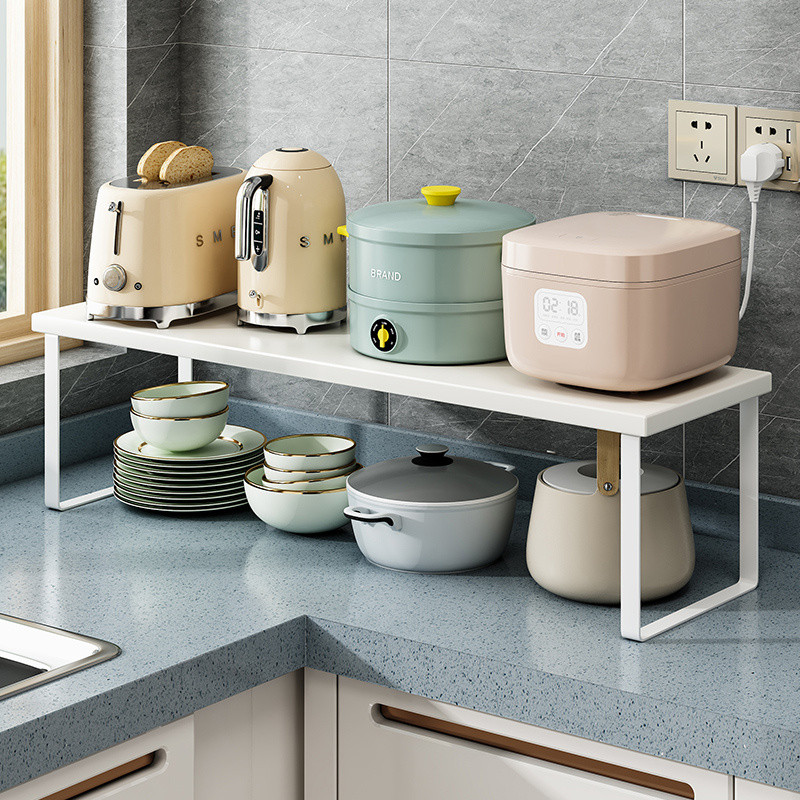 [48H Shipping] Kitchen Countertop Storage Rack Layered Organizer Shelf ...