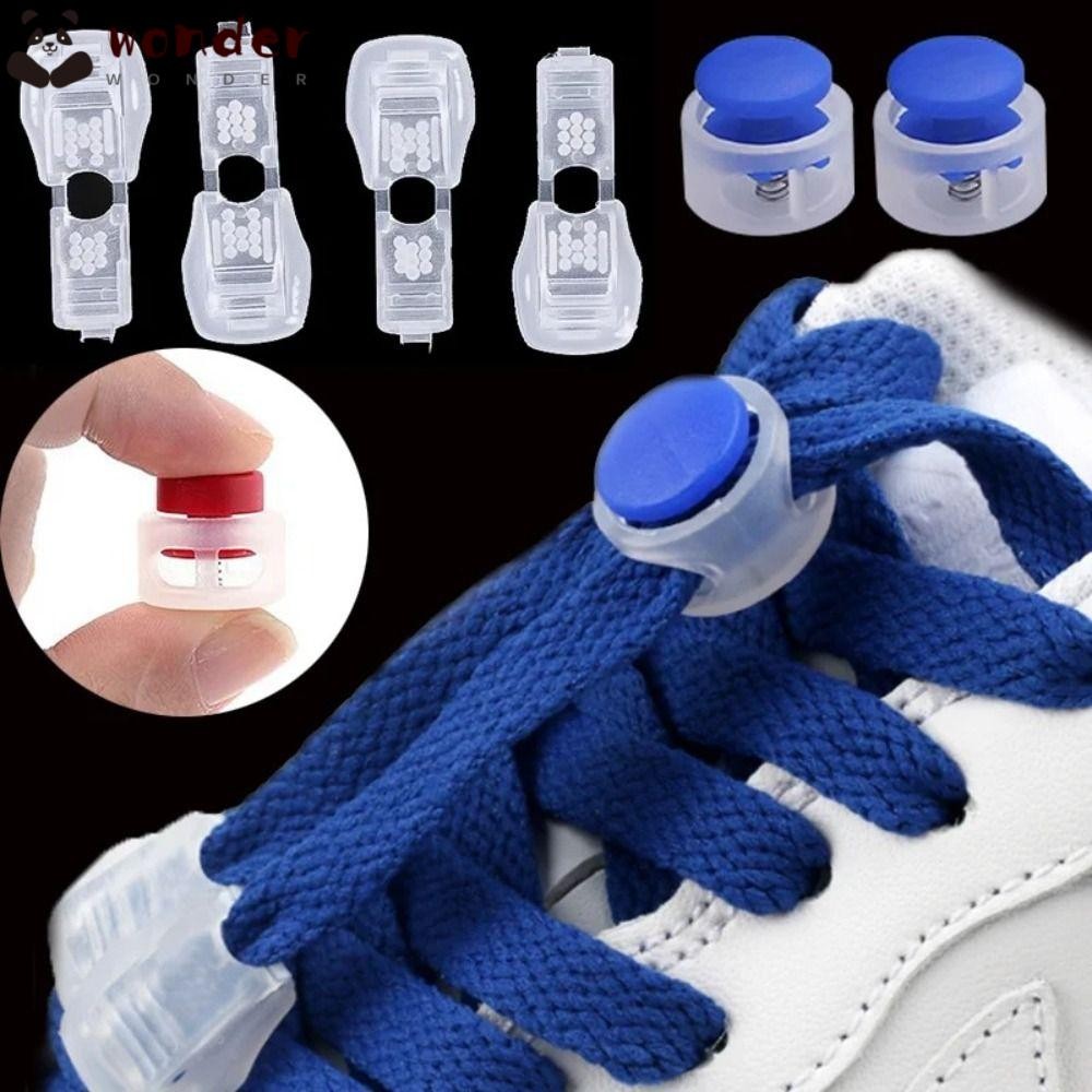 WONDER Lazy Shoelace Buckle, Adjustable Shoelaces Spring Lock Shoelaces ...