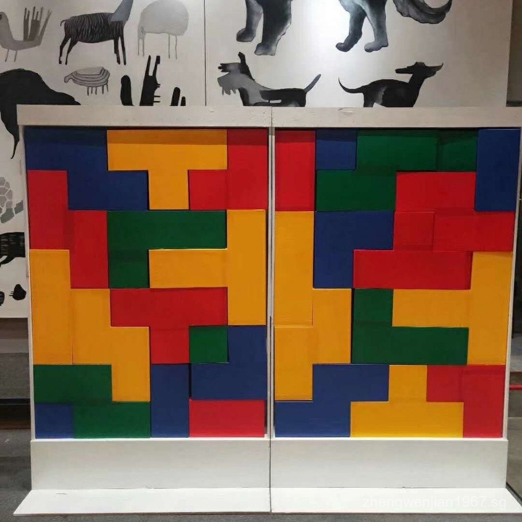 Sale Real-Person Ground Tetris Game Props Entertainment Big Building ...