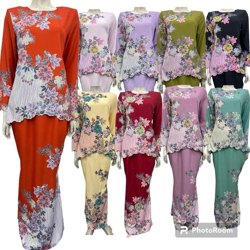 L00071 Sofea Kurung Batik Viral Fashion2024 Kain Duyung (SIZE: 38-52 ) | Shopee Singapore