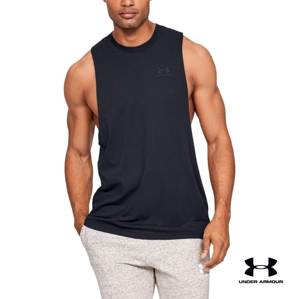 Under Armour UA Men's Sportstyle Left Chest Cut-Off Tank | Shopee Singapore