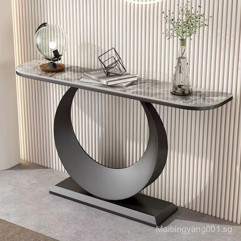 SG Hot selling Italian Stone Plate Console Tables Side View Home ...
