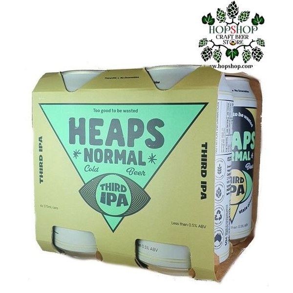 Heaps Normal Third IPA Non Alcoholic 4 x 375ml | Shopee Singapore