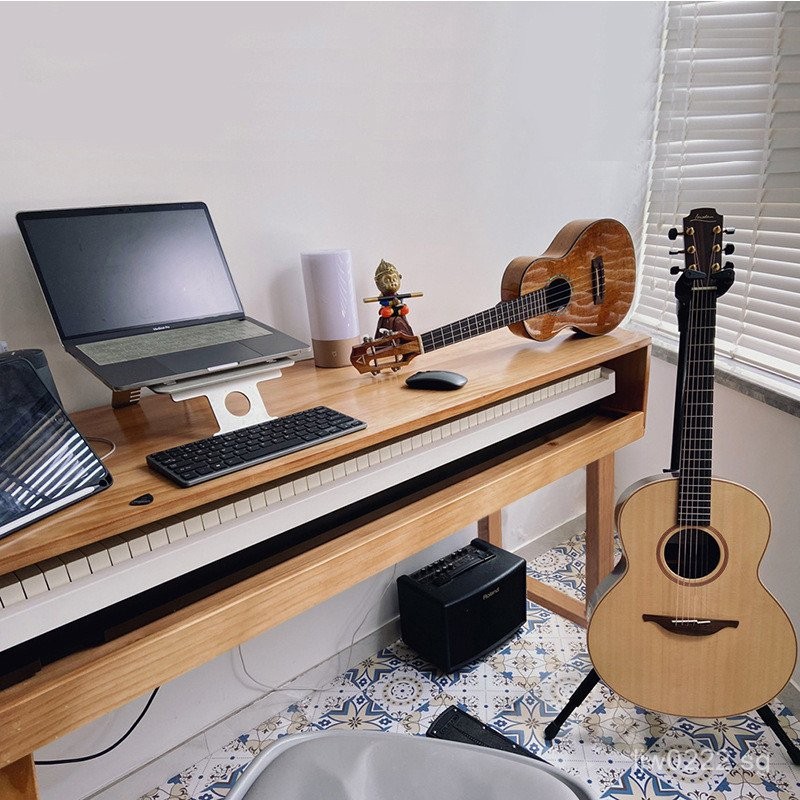 Solid Wood Desk Mixing Console Keyboard Desk Recording Studio Workbench ...
