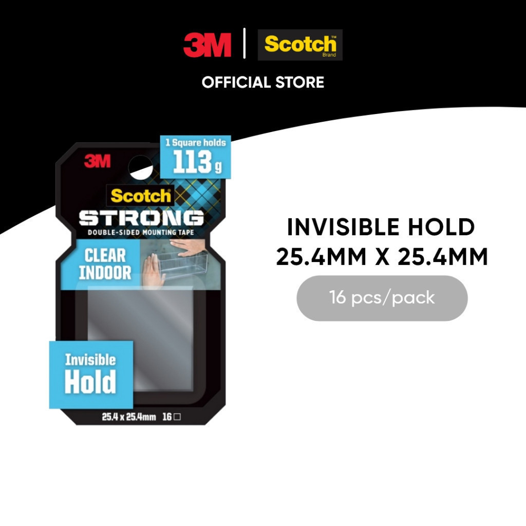3M™ Scotch® Double-Sided Mounting Tape, Clear Indoor, Invisible Hold ...