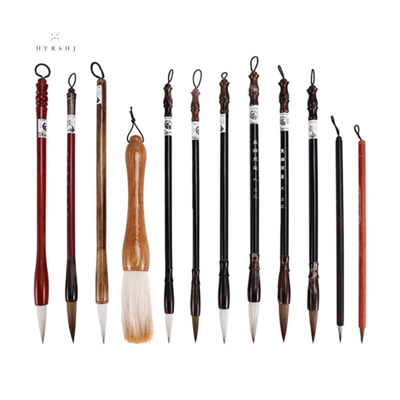 12 PCS Chinese Calligraphy Brush Set - Painting Writing Watercolor Sumi ...