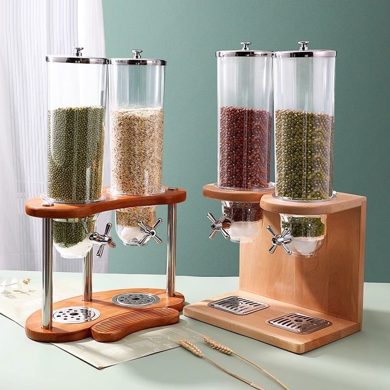 Double-Headed Oatmeal Dispenser Cereal Dispenser Grain Dispenser Five ...