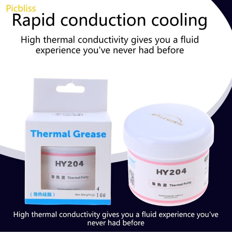 Picbliss 100G Pink Silicone Compound Thermal Putty Conductive Grease ...