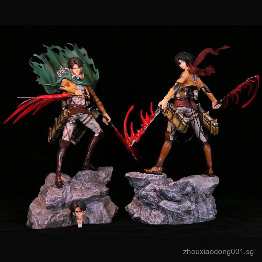 Attack on titan GK Battle Version Levi Good Day Mikasa Captain Ackerman ...