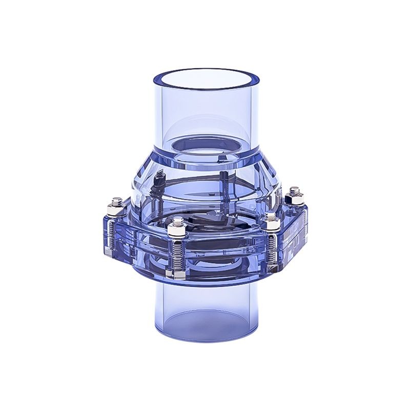 Pvc Flip Type Check Valve Transparent Drain Pipe Pipe Plastic Sewer ...