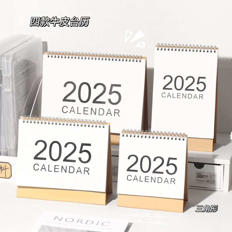 2025 Calendar Notepad Desk Calendar Muji Style Desktop Decoration ...