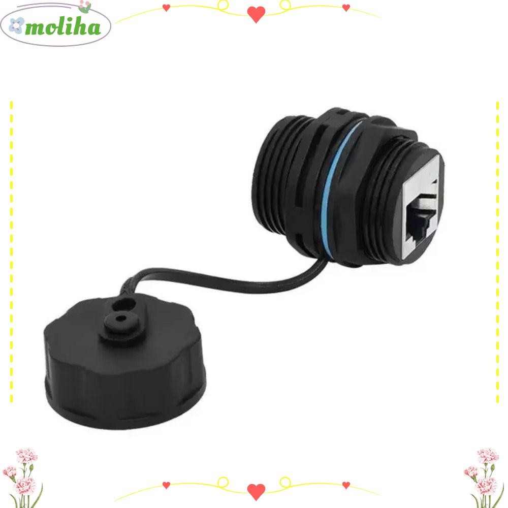 MOLIHA Cat6A RJ45 Connector, Shielded Circular RJ45 Connector, Ethernet ...