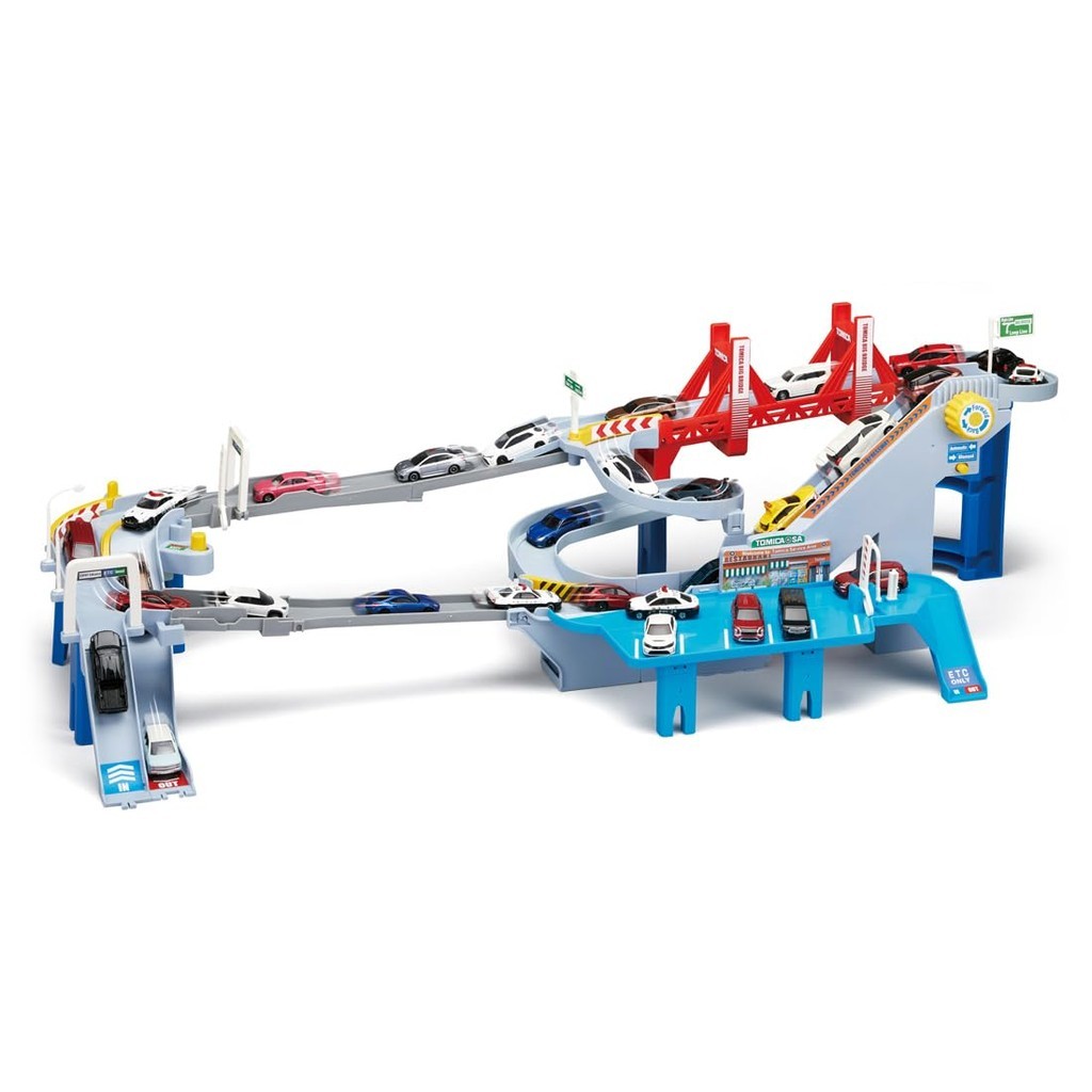 Takara Tomy Tomica Expandable 2-Way Highway Playset - Mini Car Toy for ...