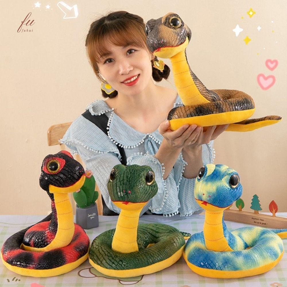 FUHUI Snake Year Plush Toy, Happy New Year Chinese Style Big Eyes Snake ...