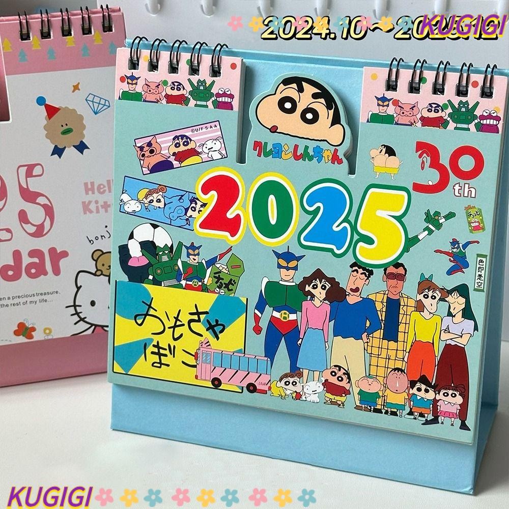 KUGIGI Desktop Calendar, 2025 Notepad Mini Calendar, Cartoon Daily ...