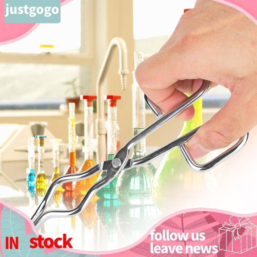 Justgogo Stainless Steel Crucible Forceps Clamp Beaker Holder With ...
