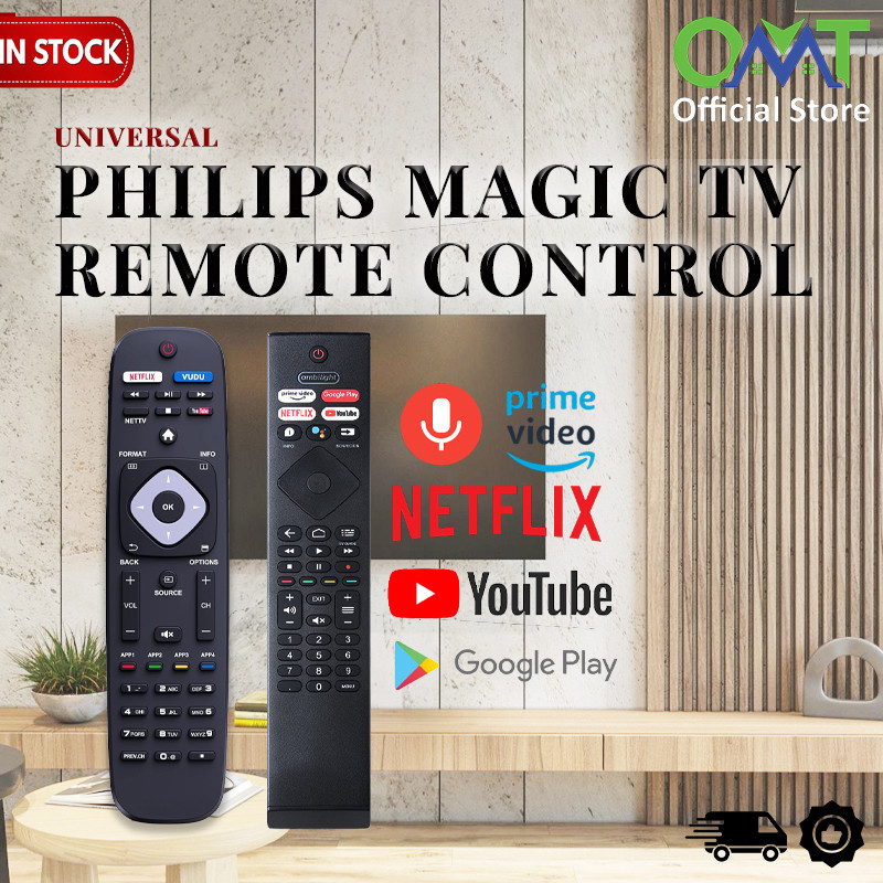 Philips Smart LCD TV Remote Control With Voice Universal NH503UP ...