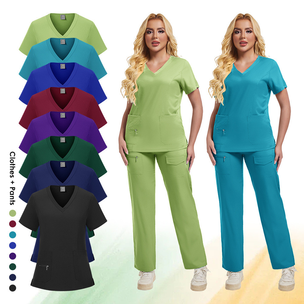 New Scrub Suit Lightweight Suit Surgical Gown Short Sleeve Operating ...