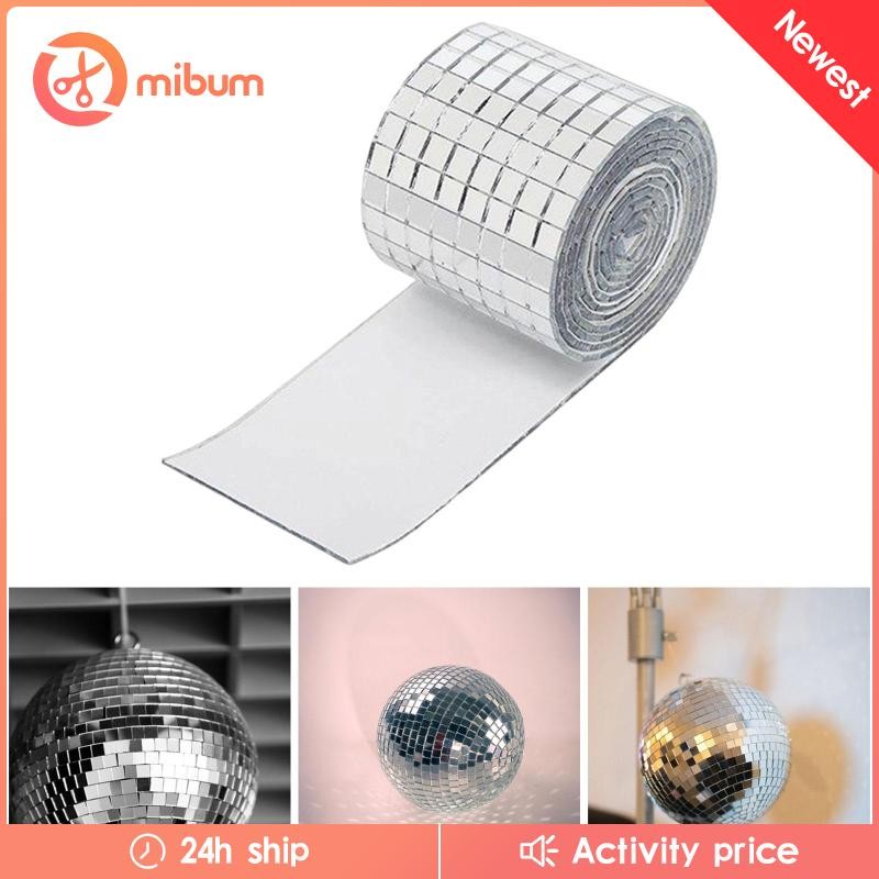 [Mibum] Mirror Mosaic Tiles Bulk Mini Disco Ball Mirror Tiles for Photo ...