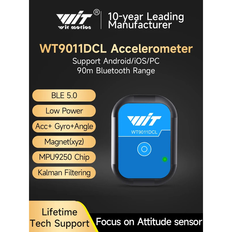 WitMotion WT9011DCL Bluetooth 5.0 Accelerometer Gyroscope Angle Sensor ...