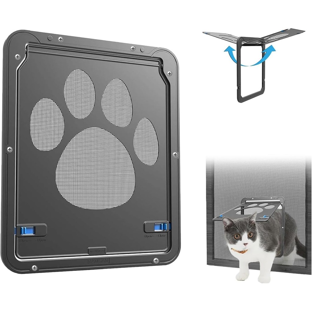 Pet Screen Door, Easy to Install Lockable Magnetic Flap Screen Door for ...