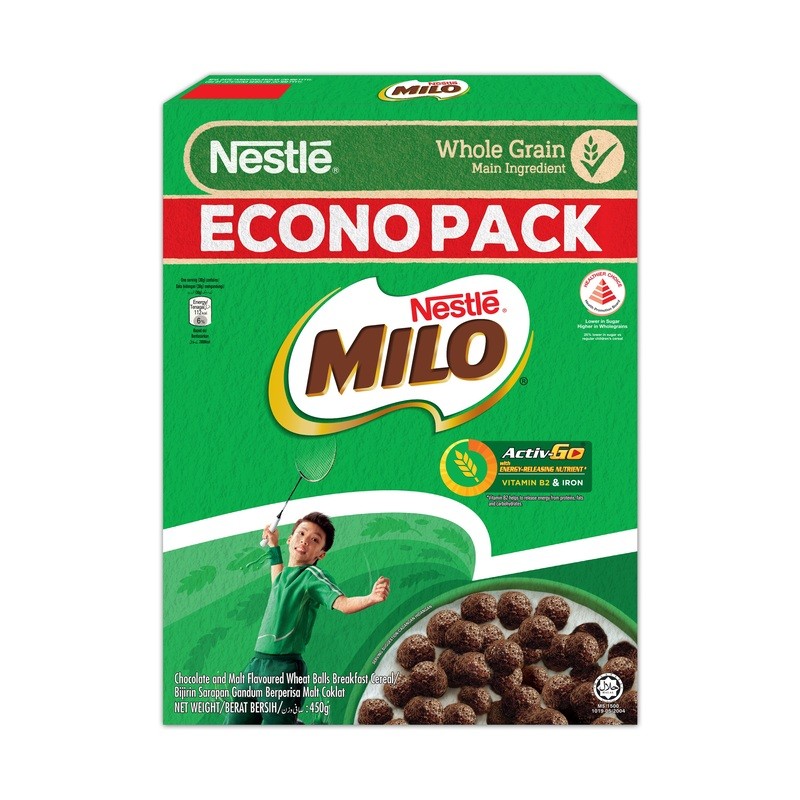 Nestle Milo Cereal Econo Pack 450G | Shopee Singapore