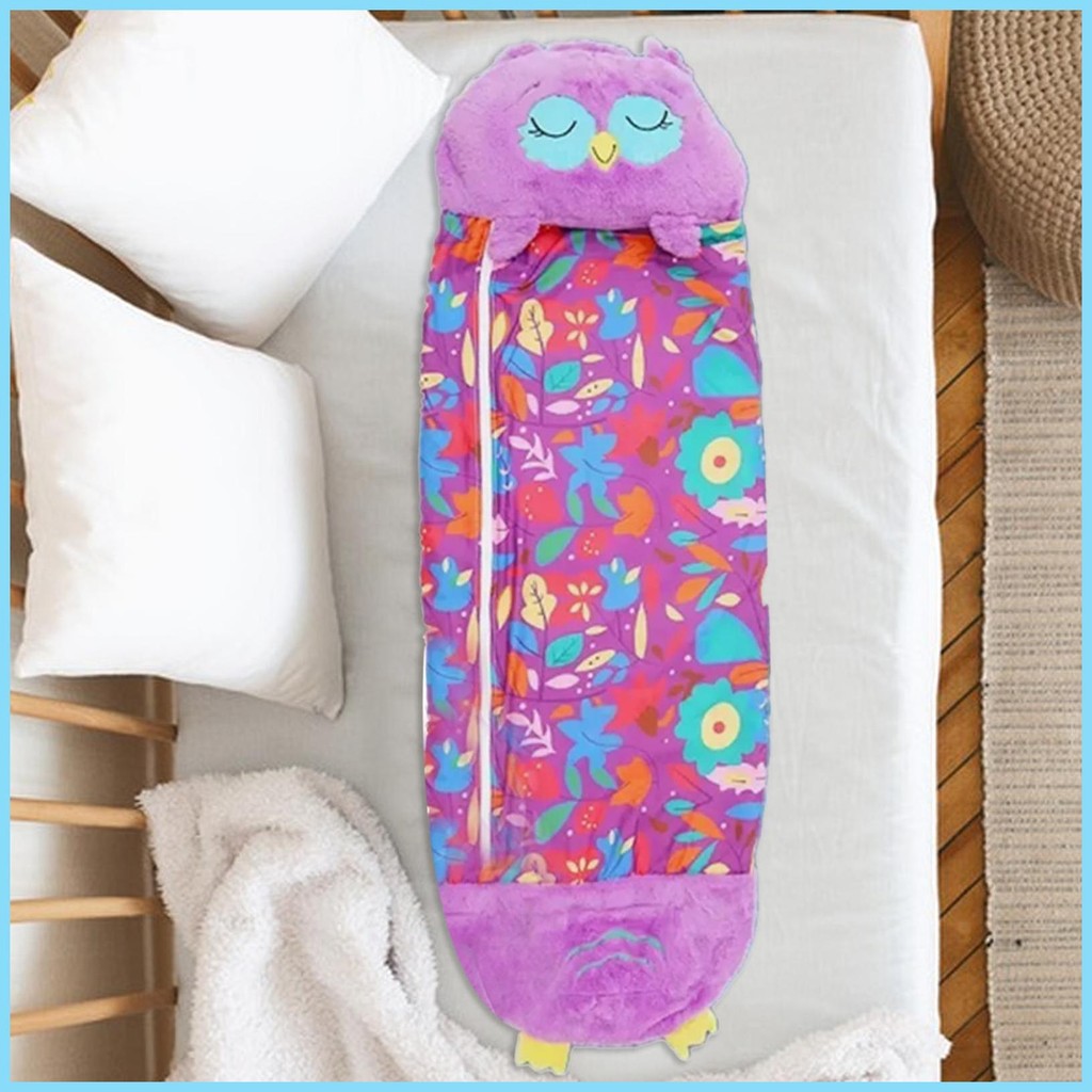 Children Cartoon Sleep Sack Travel Sleepover Slumber Bags Cartoon Owl ...