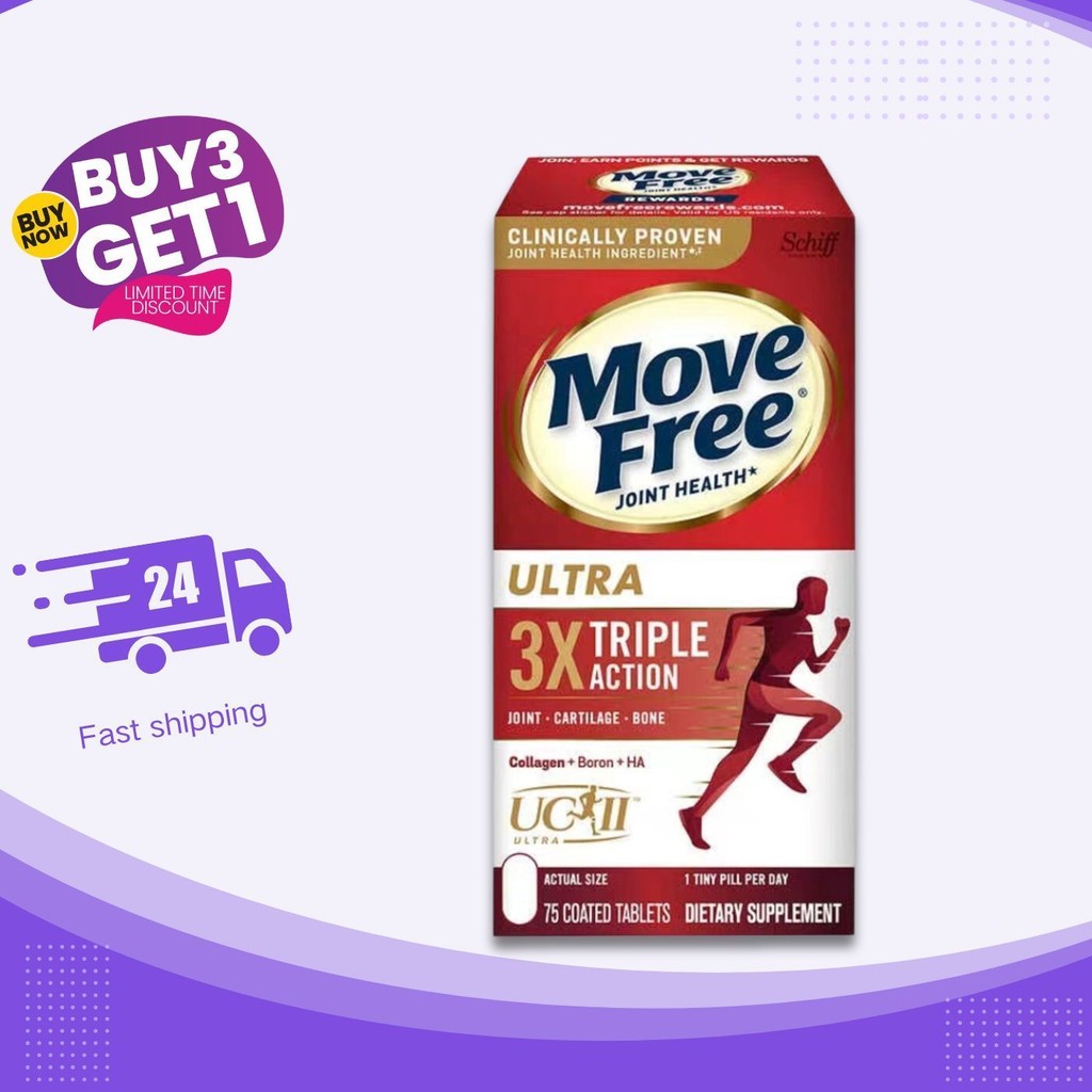 Buy 3 and get 1 free Schiff Move Free Ultra Triple Action Joint ...