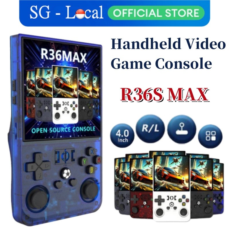 SG - R36S MAX Open Source Handheld Video Game Console 4.0 Inch HD Screen Linux System Portable ...