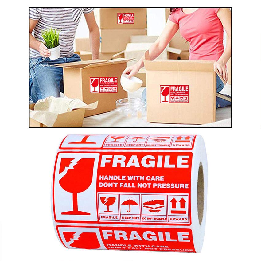 Packaging Label Fragile Warning Sticker 250PCS/Roll Shipping Labels ...