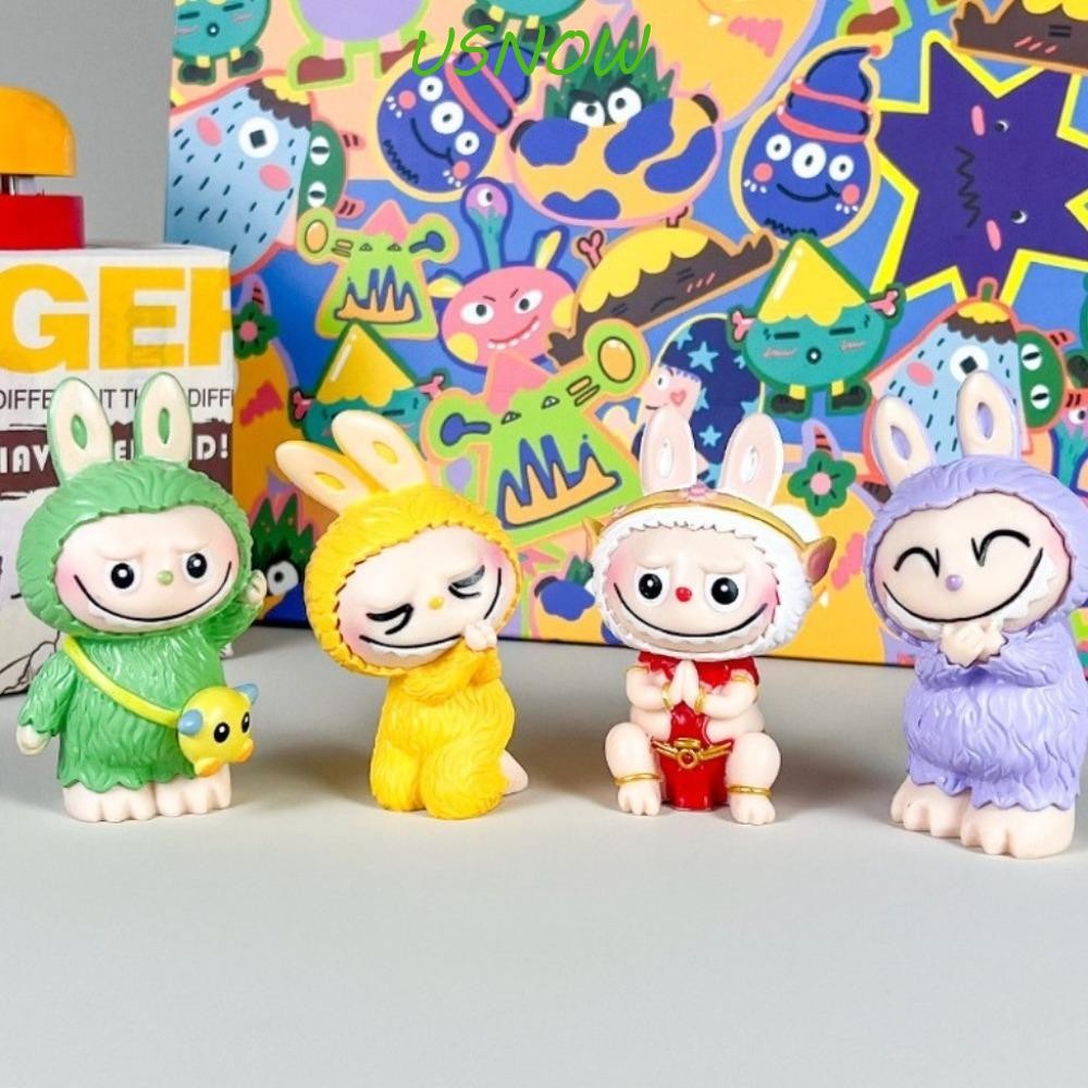 USNOW Labubu Figure Doll, Cute Anime Labubu Action Figure, Creative ...