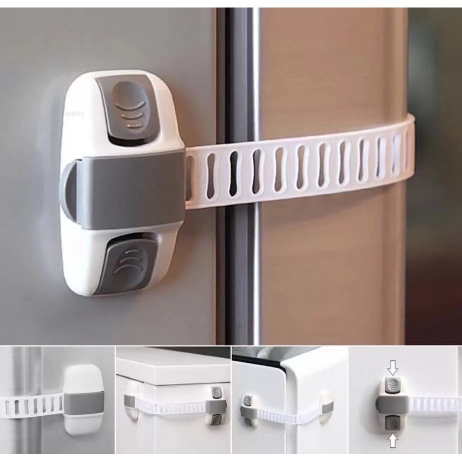 Adjustable Fridge Guard Refrigerator Door Latch Baby Safety Lock ...