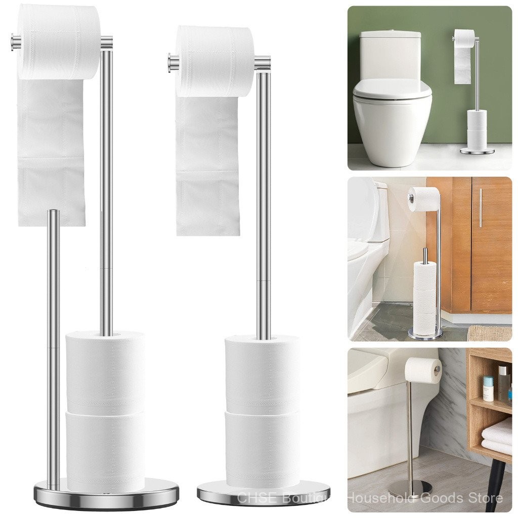 Freestanding Toilet Roll Holders Stainless Steel Toilet Paper Stand ...