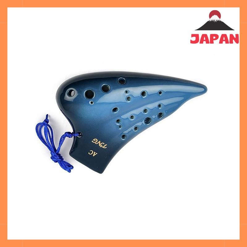 TNG Ocarina Instrument [Triple/Alto/Gradient Blue] C AC Multiple Pipes ...