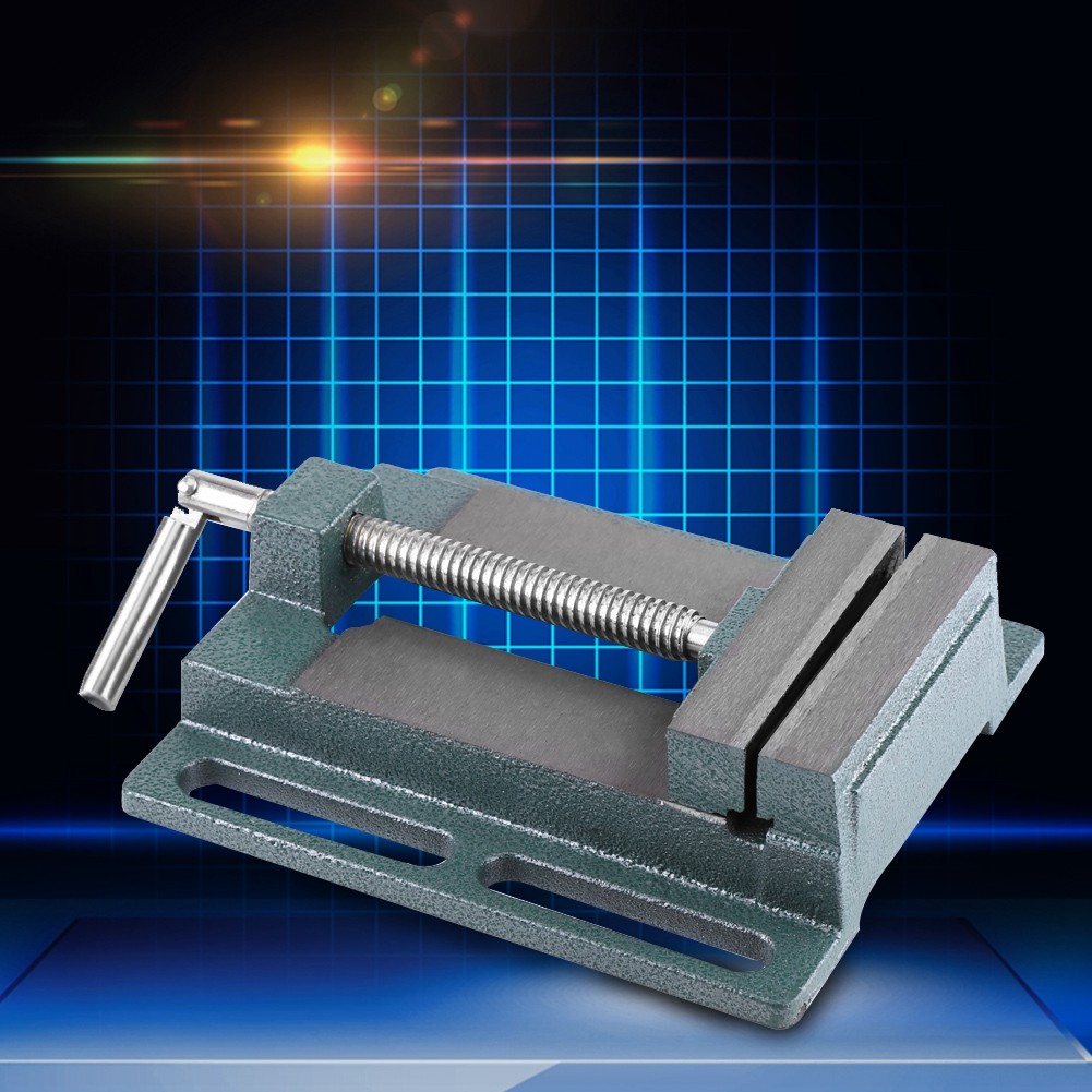 Heavy Duty Drill Press Vice Bench Clamp Woodwork Vise Drilling Machine ...