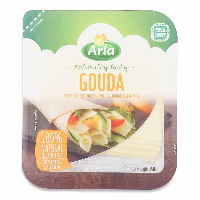 Arla Sliced Gouda Cheese 150g | Shopee Singapore