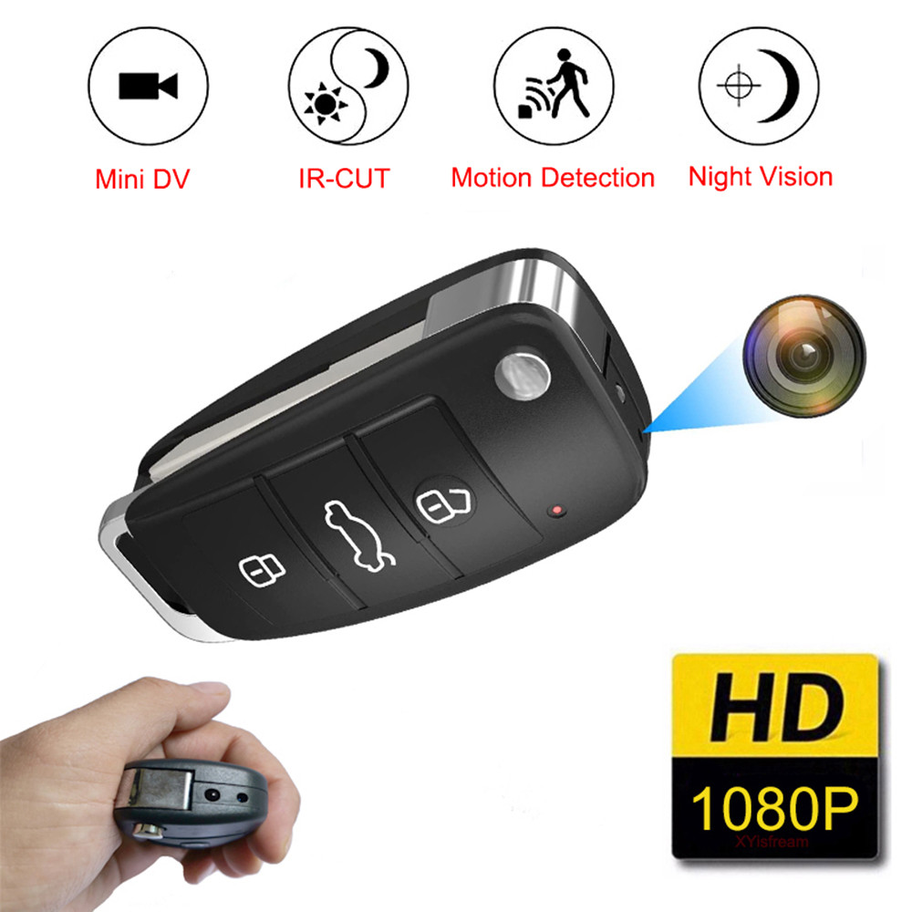 1080P Full HD Car Key Mini Camera Infrared Night Vision Motion ...