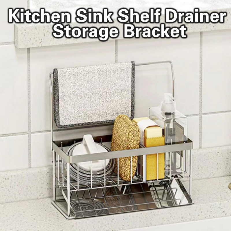 304 Stainless Steel Kitchen Sink Drainage Rack | Anti-Rust Sink Sponges ...